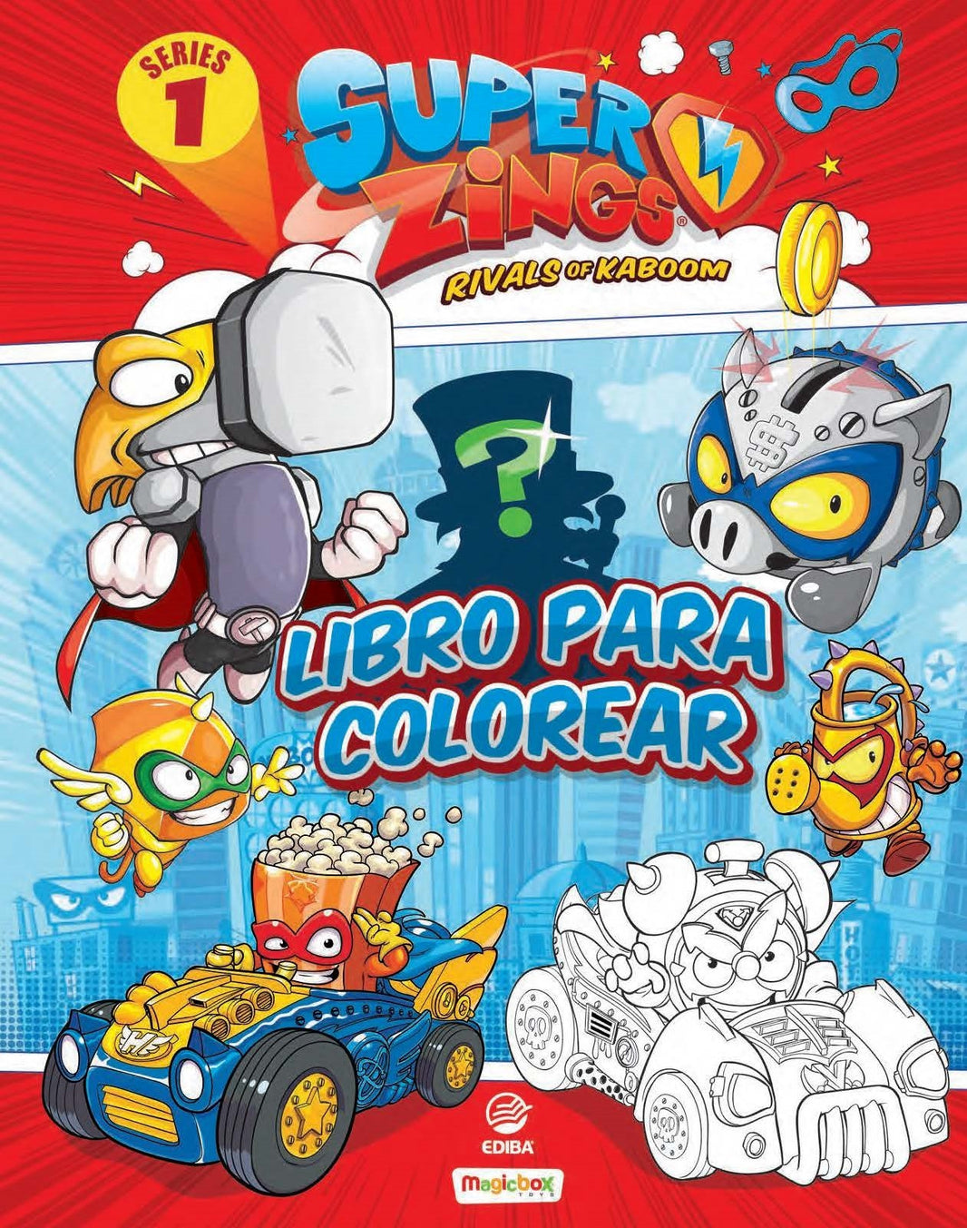 Libros para Colorear Superthings – EDIBA EUROPA