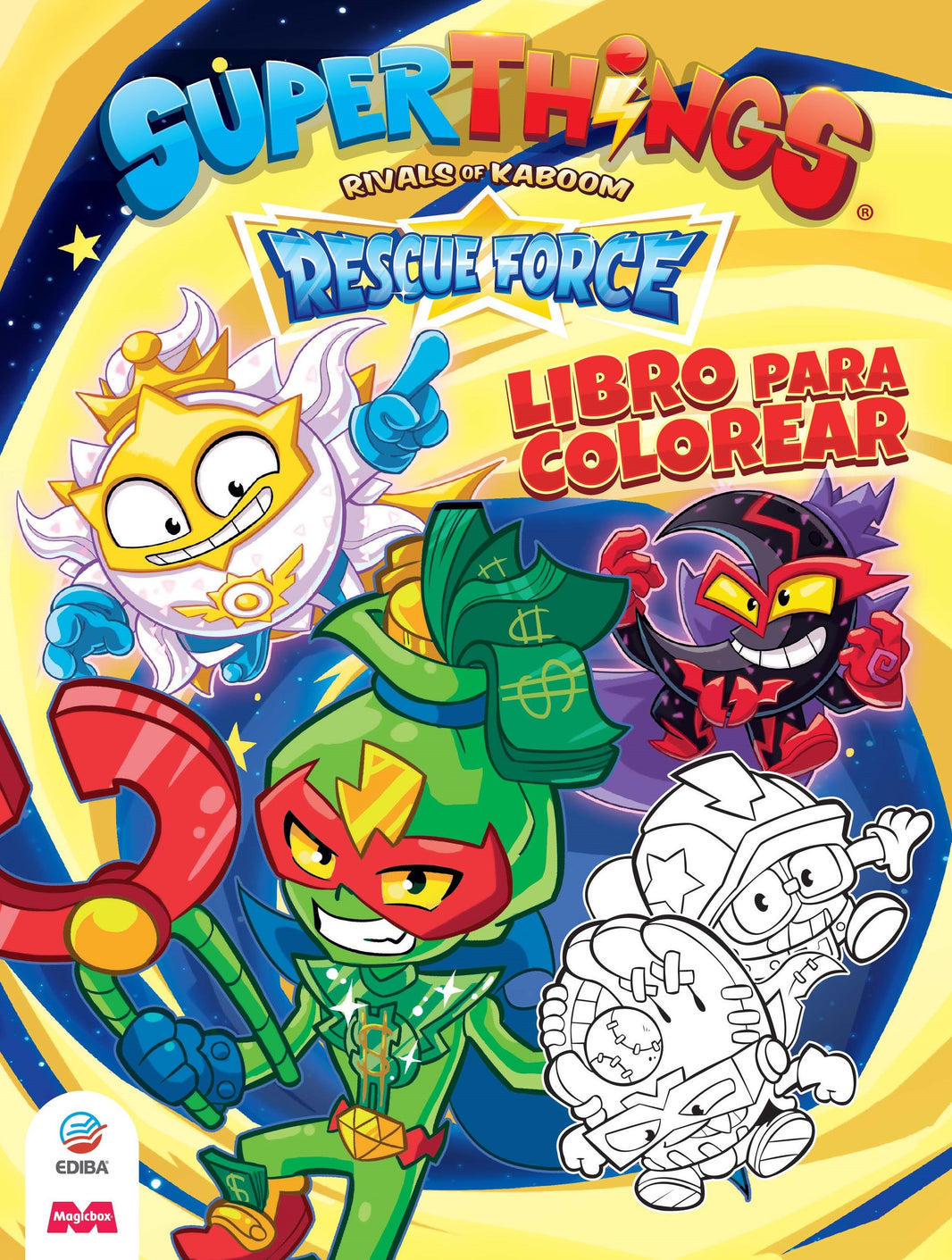 Libros para Colorear Superthings – EDIBA EUROPA